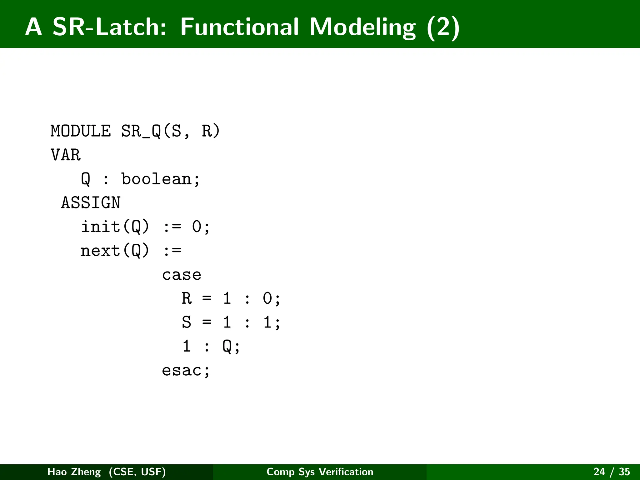 Model Checker NuSMV - Hao Zhang - University of Florida.pdf