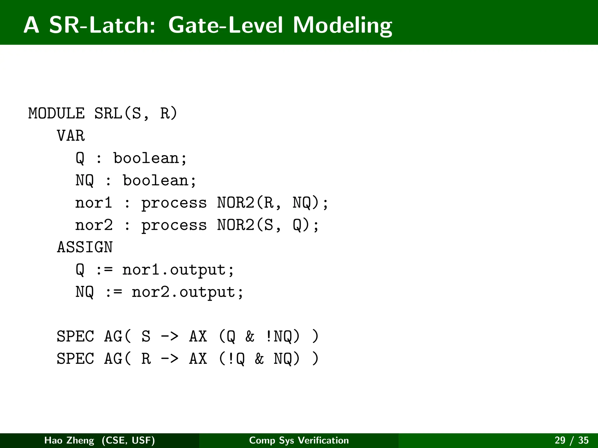 Model Checker NuSMV - Hao Zhang - University of Florida.pdf