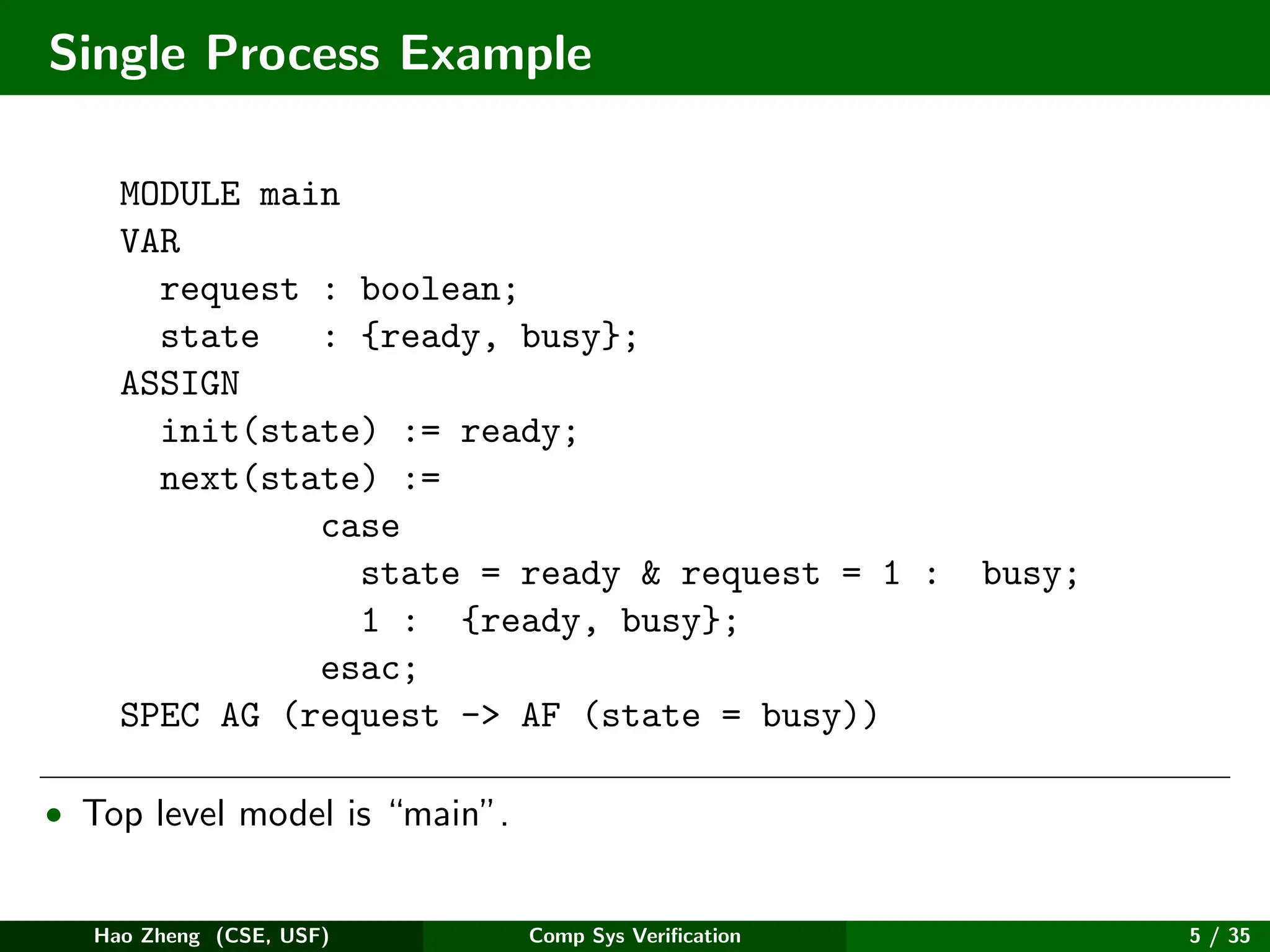 Model Checker NuSMV - Hao Zhang - University of Florida.pdf