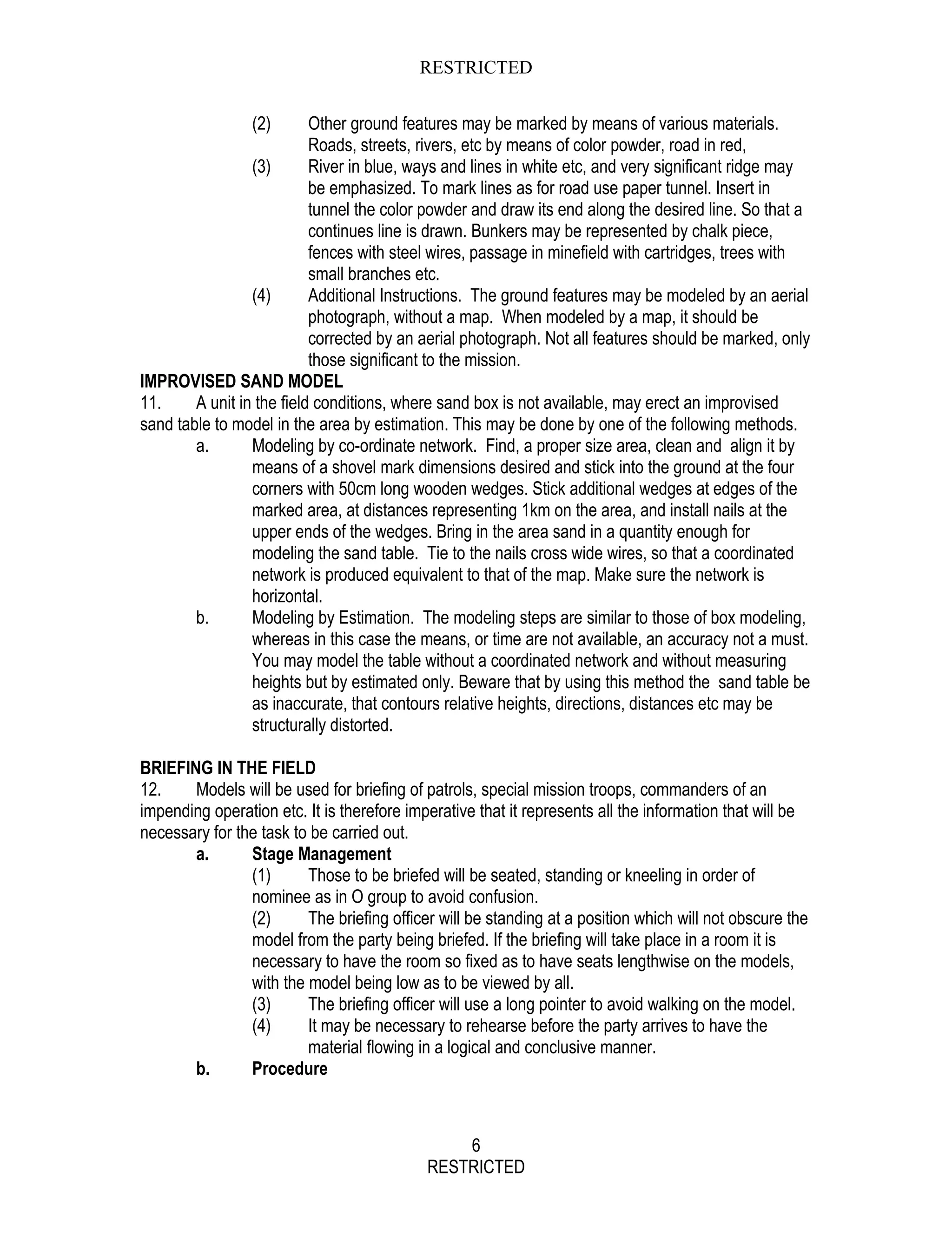 Model construction and briefing | DOC