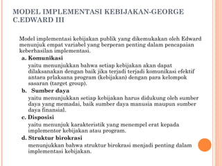 Model dalam kebijakan publik | PPT