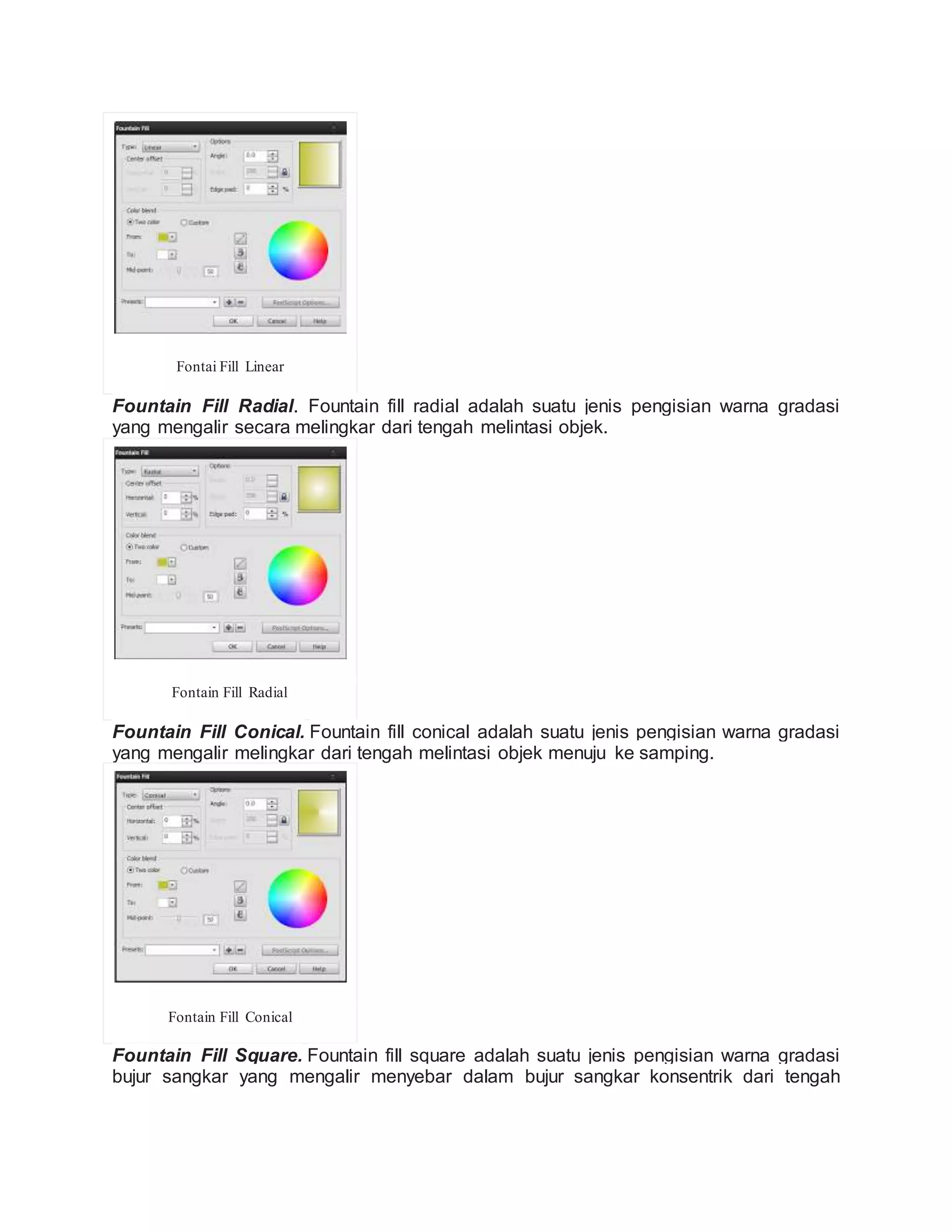 Model dan penggunaan warna pada corel draw | DOCX