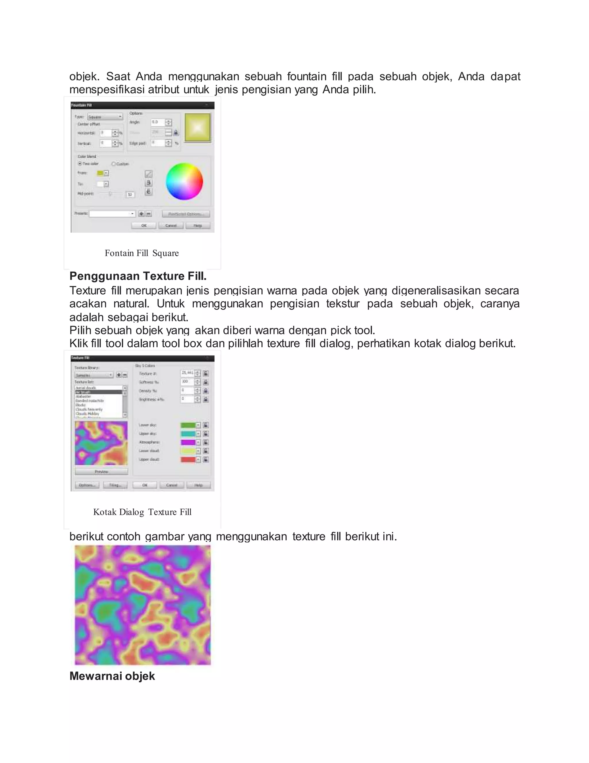 Model dan penggunaan warna pada corel draw | DOCX
