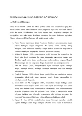 Model dan pola layanan | PDF