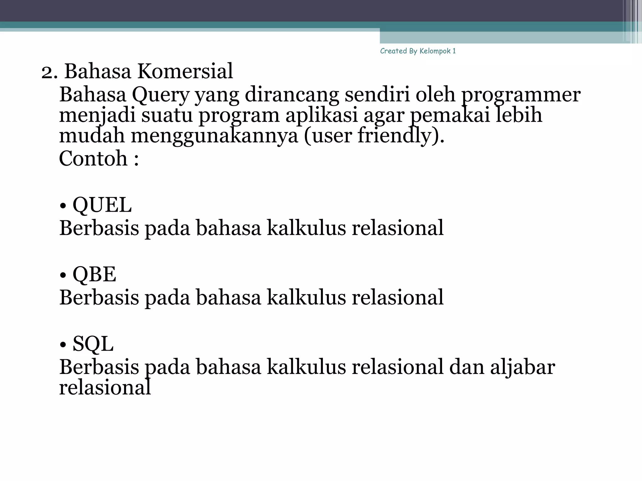 Model Data Relasional | PPT
