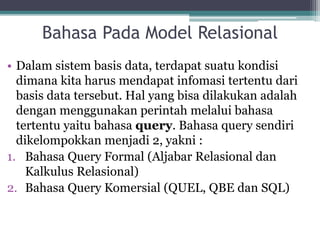 Model data relasional (3) | PPTX