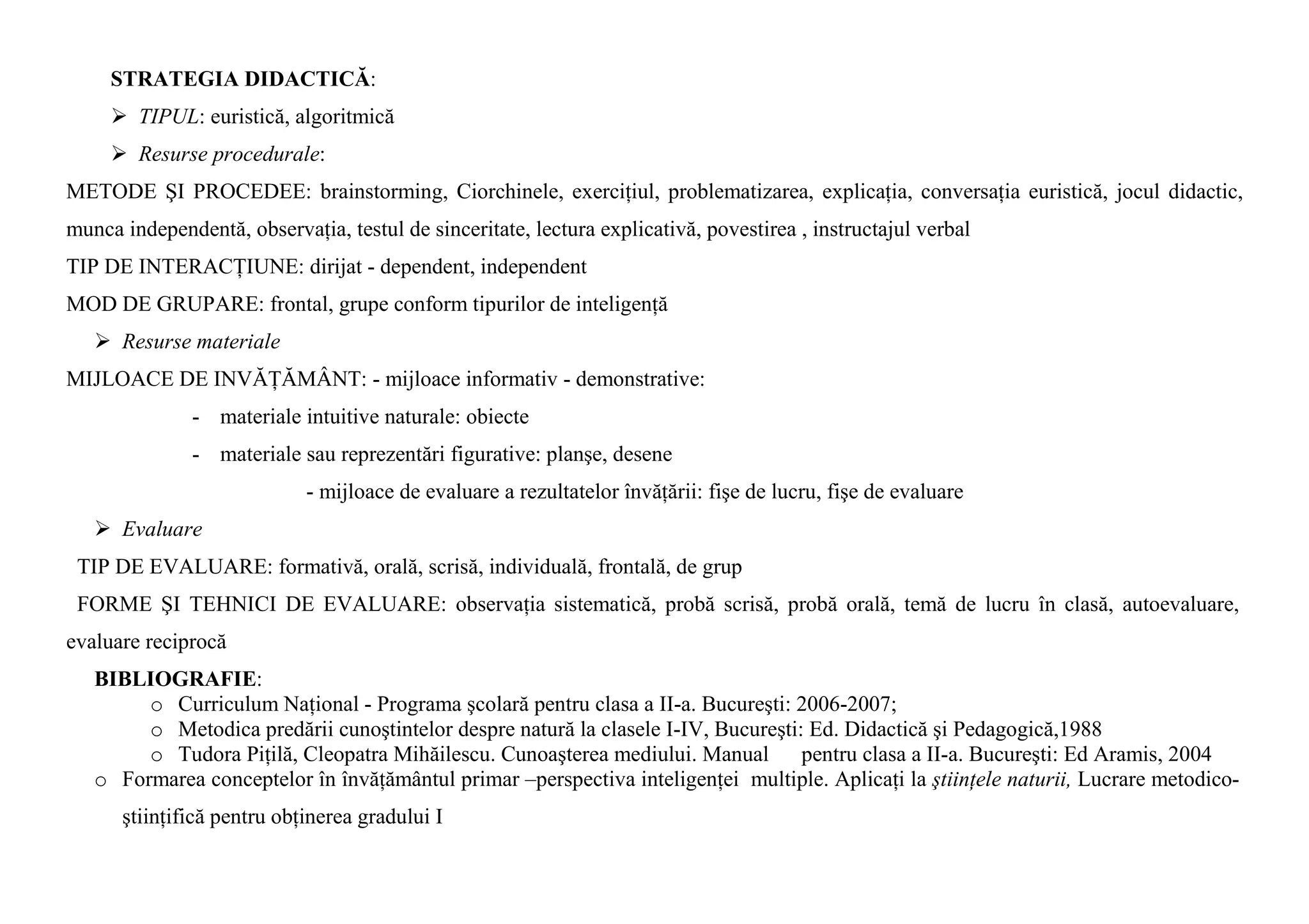 Model de proiect de lectie | PDF