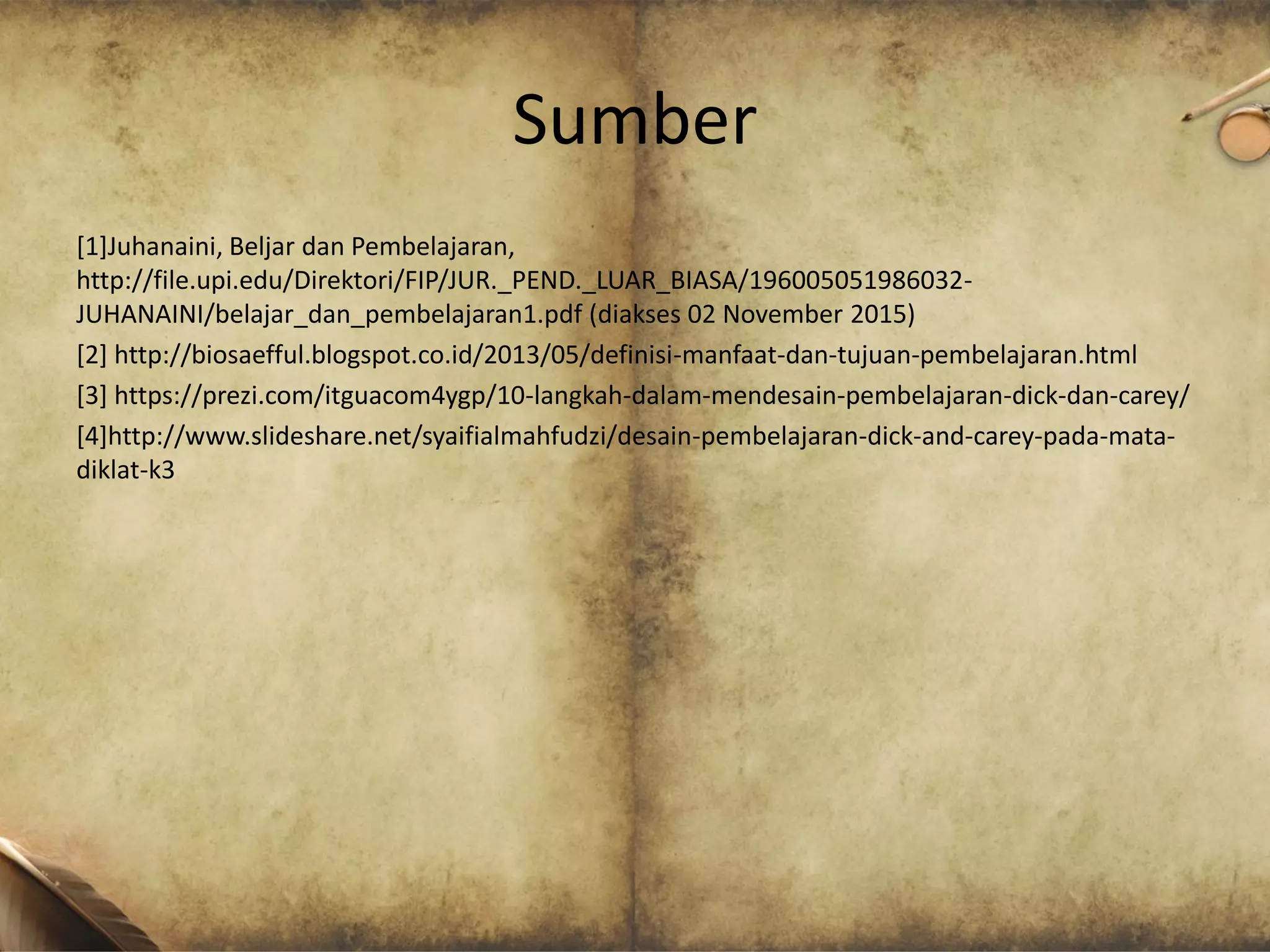 Model Desain Sistem Pembelajaran Dick and Carey | PDF