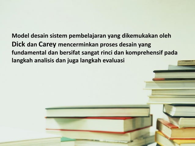 Model Desain Sistem Pembelajaran Dick and Carey | PDF