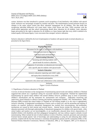 Model development for inclusive education management practical ...