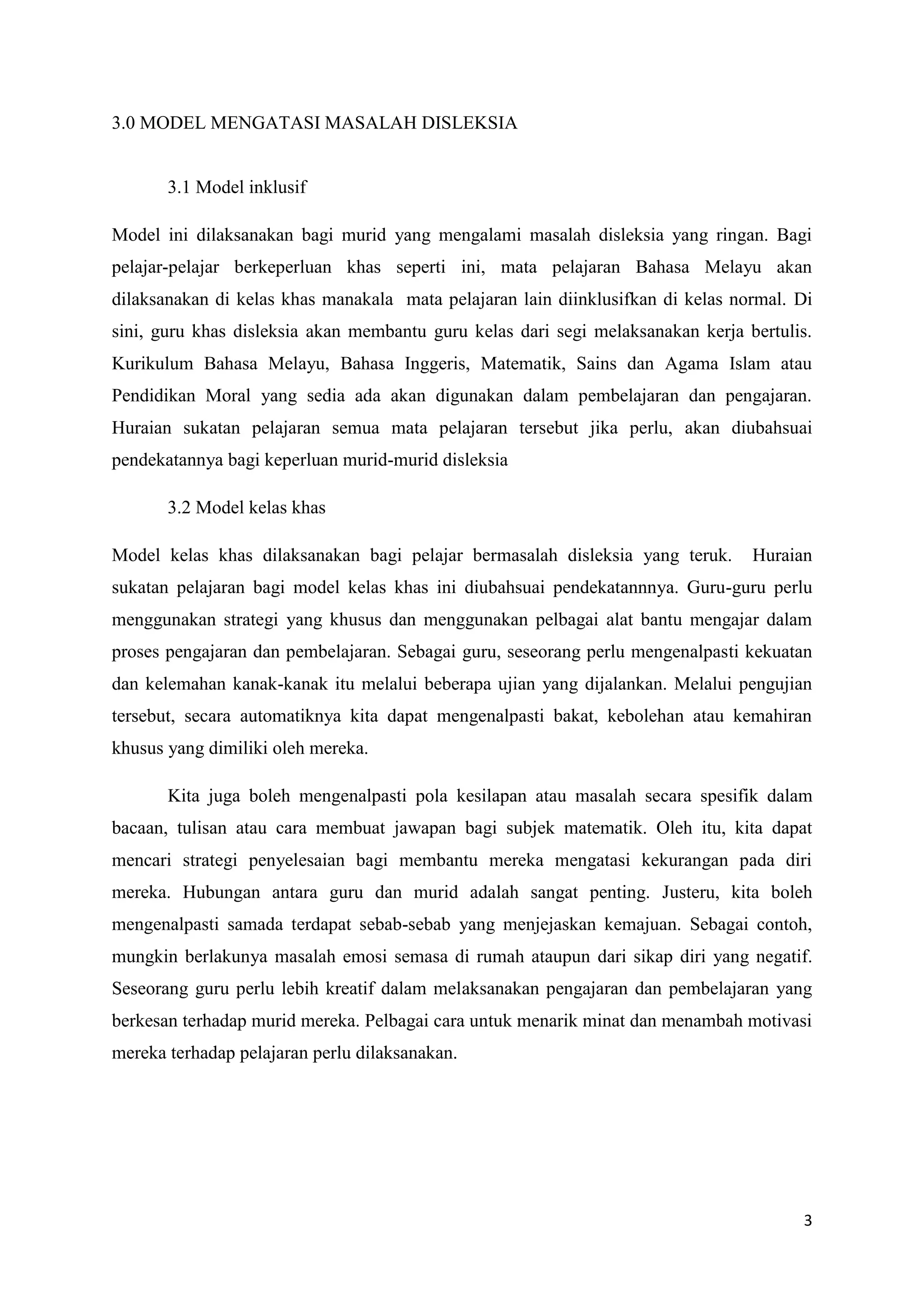 Model Disleksia | DOCX