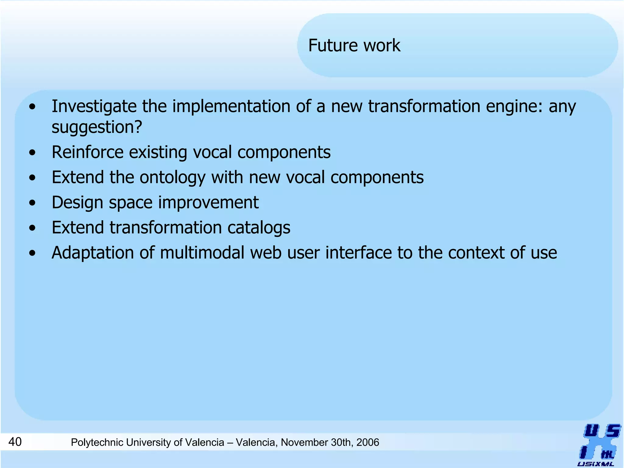 Model Driven Engineering Of Multimodal User Interfaces Ppt