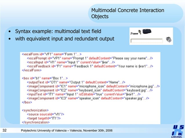 Model-driven engineering of multimodal user interfaces | PPT