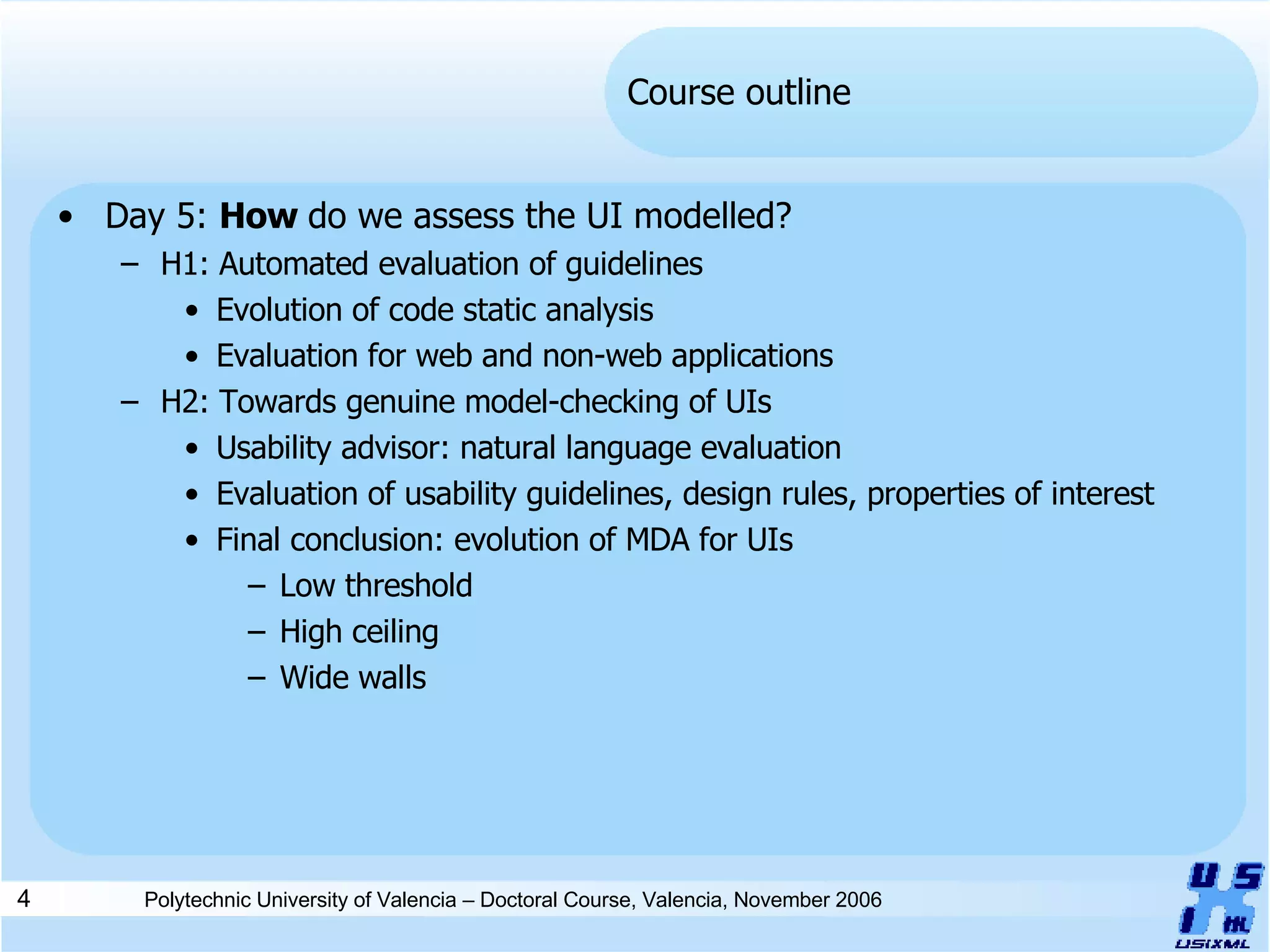 Model-driven engineering of user interfaces | PPT