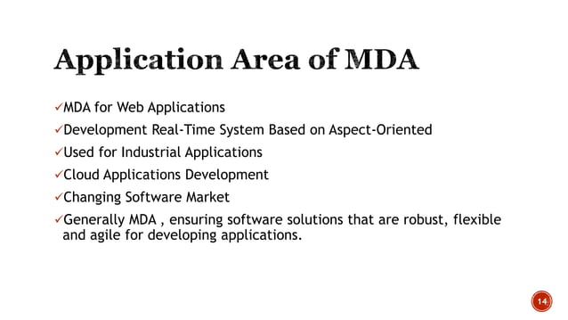 Model Driven Architecture Pptx Computer Software And Applications