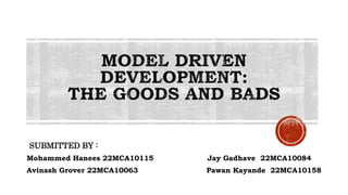 MODEL DRIVEN DEVELOPMENT (1).pptx