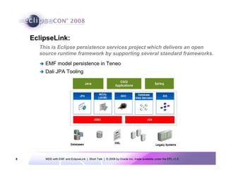 Model Driven Development With Emf And Eclipse Link | PDF