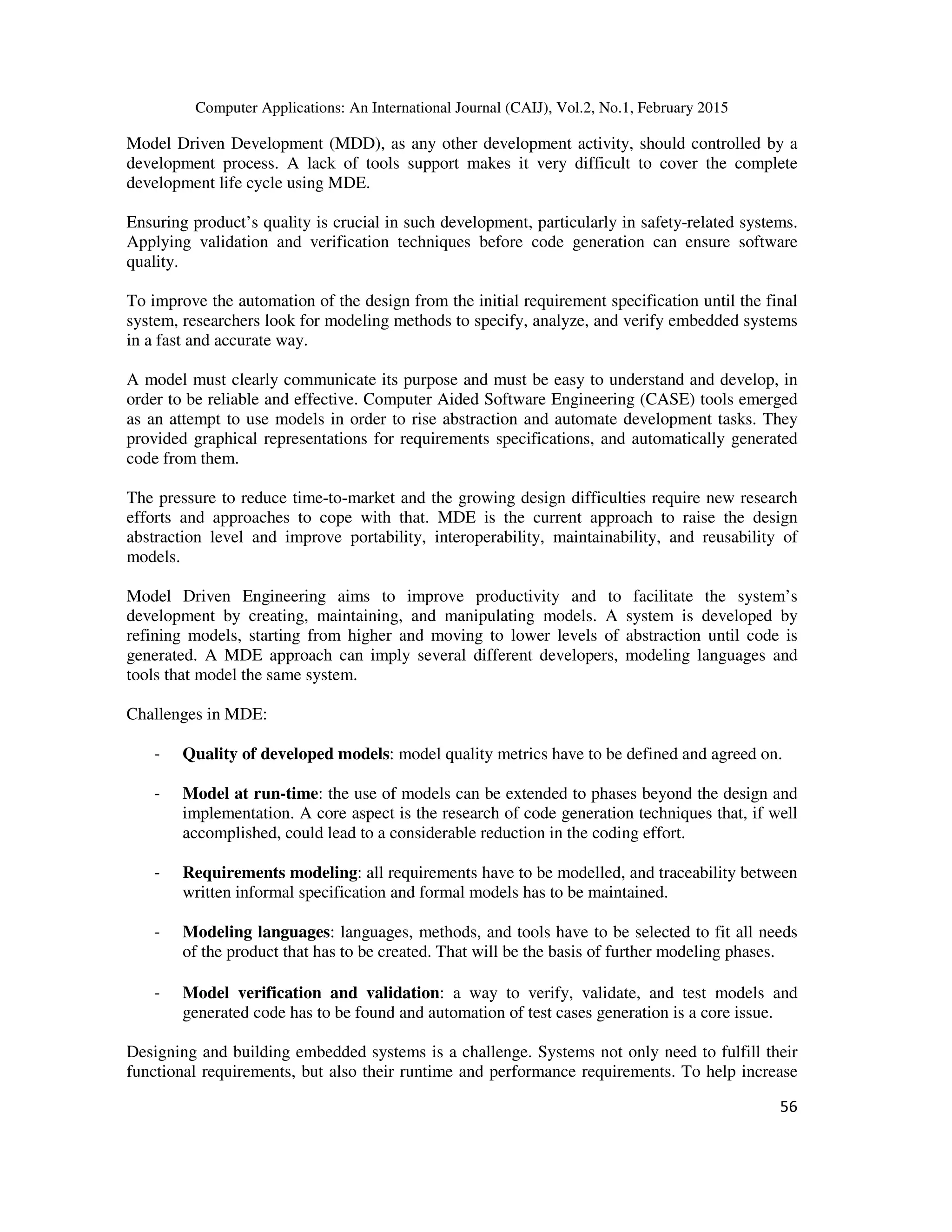 Model driven process for real time embedded | PDF