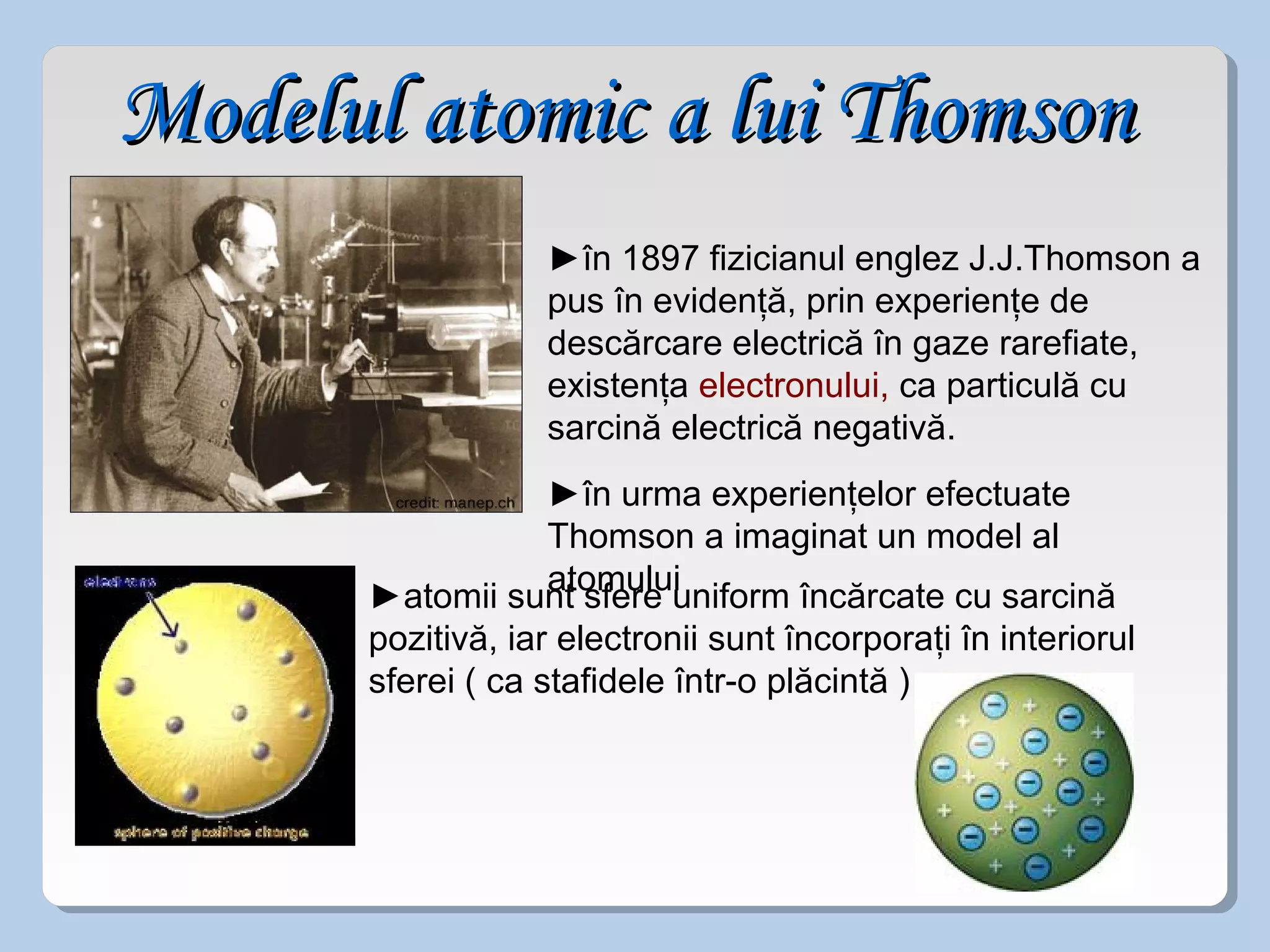 Modele atomice | PPT