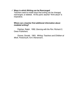 Modeled writing | PDF