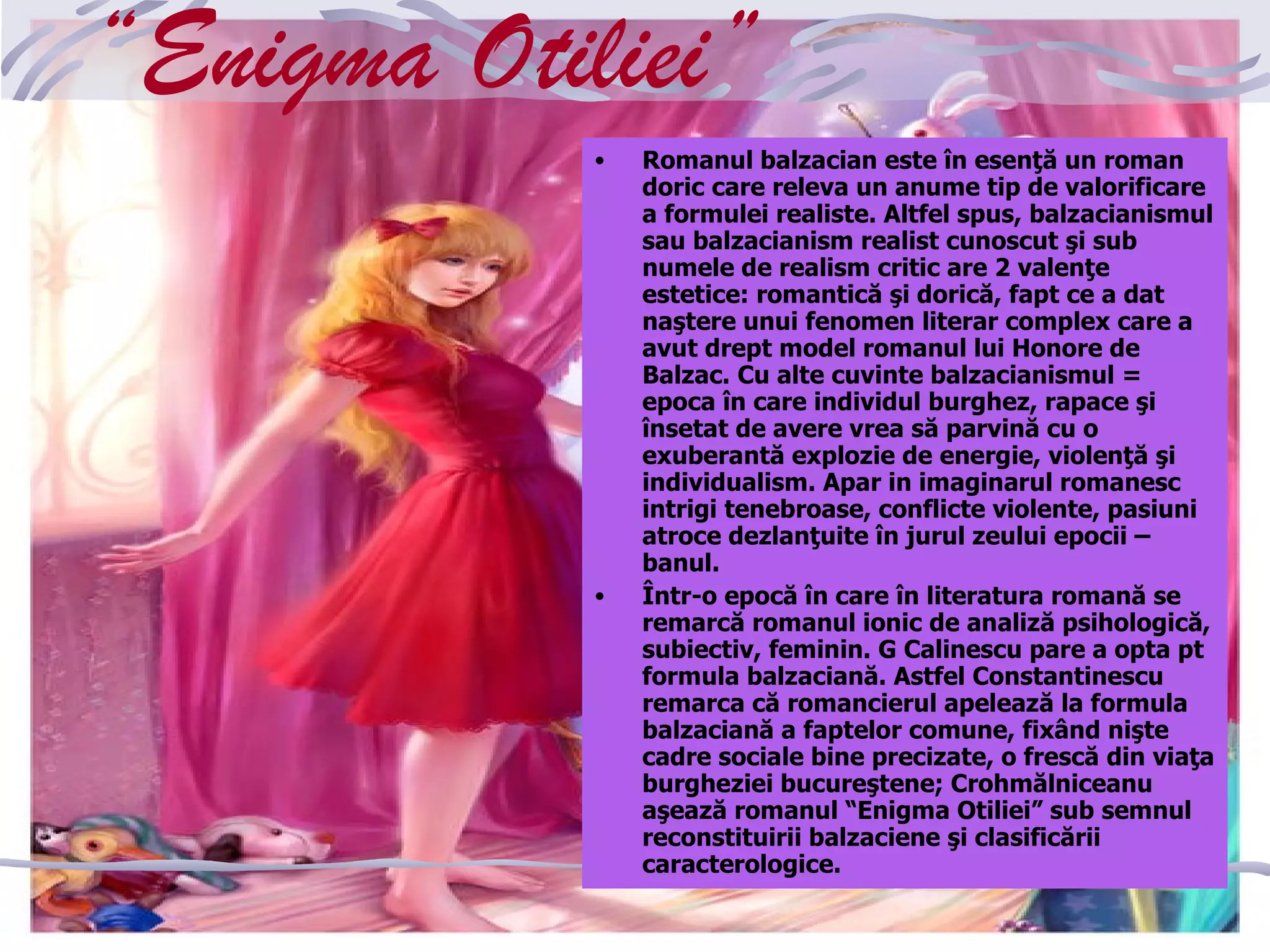 Modele epice in romanul interbelic | PPT