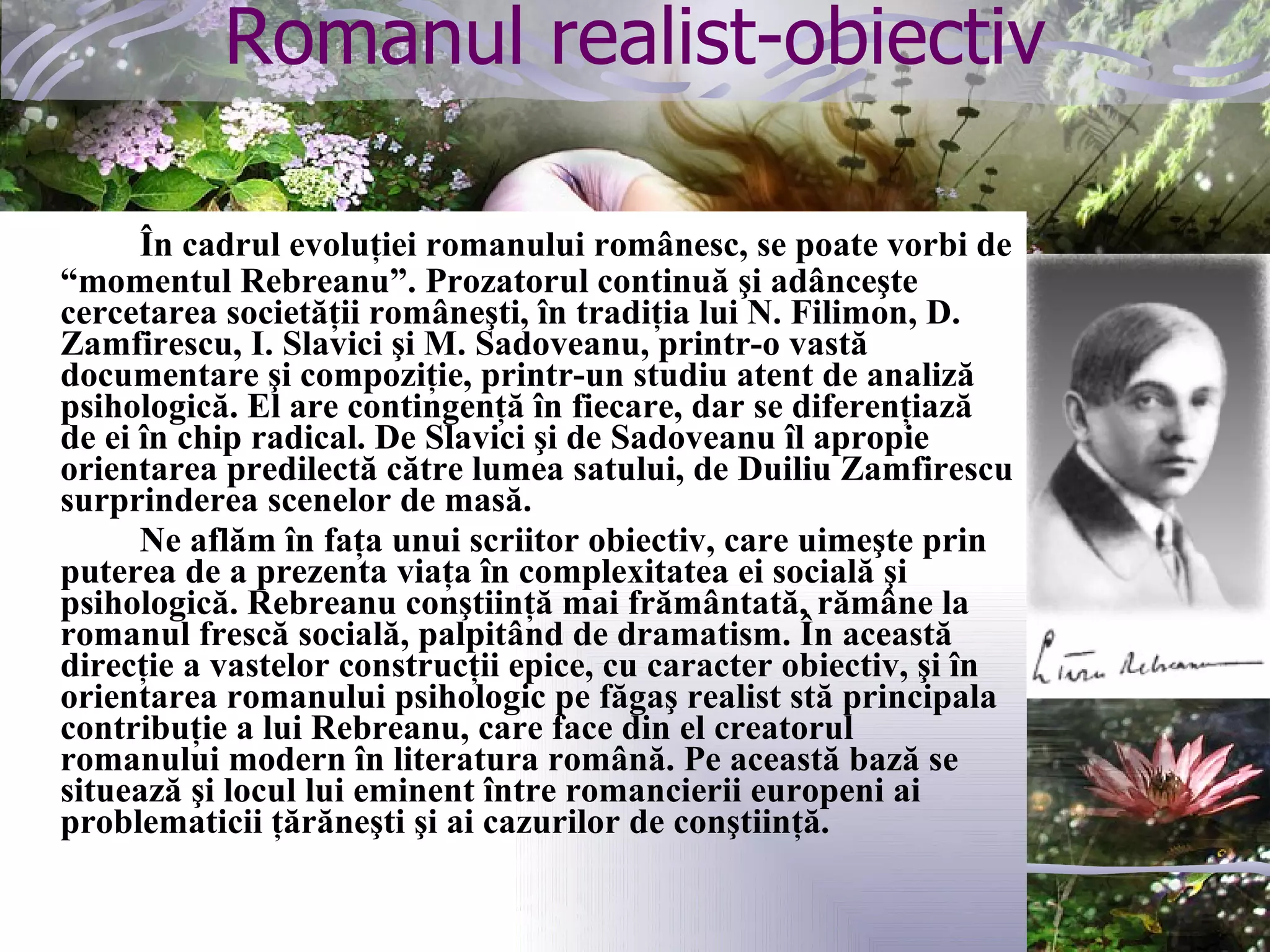Modele epice in romanul interbelic | PPT