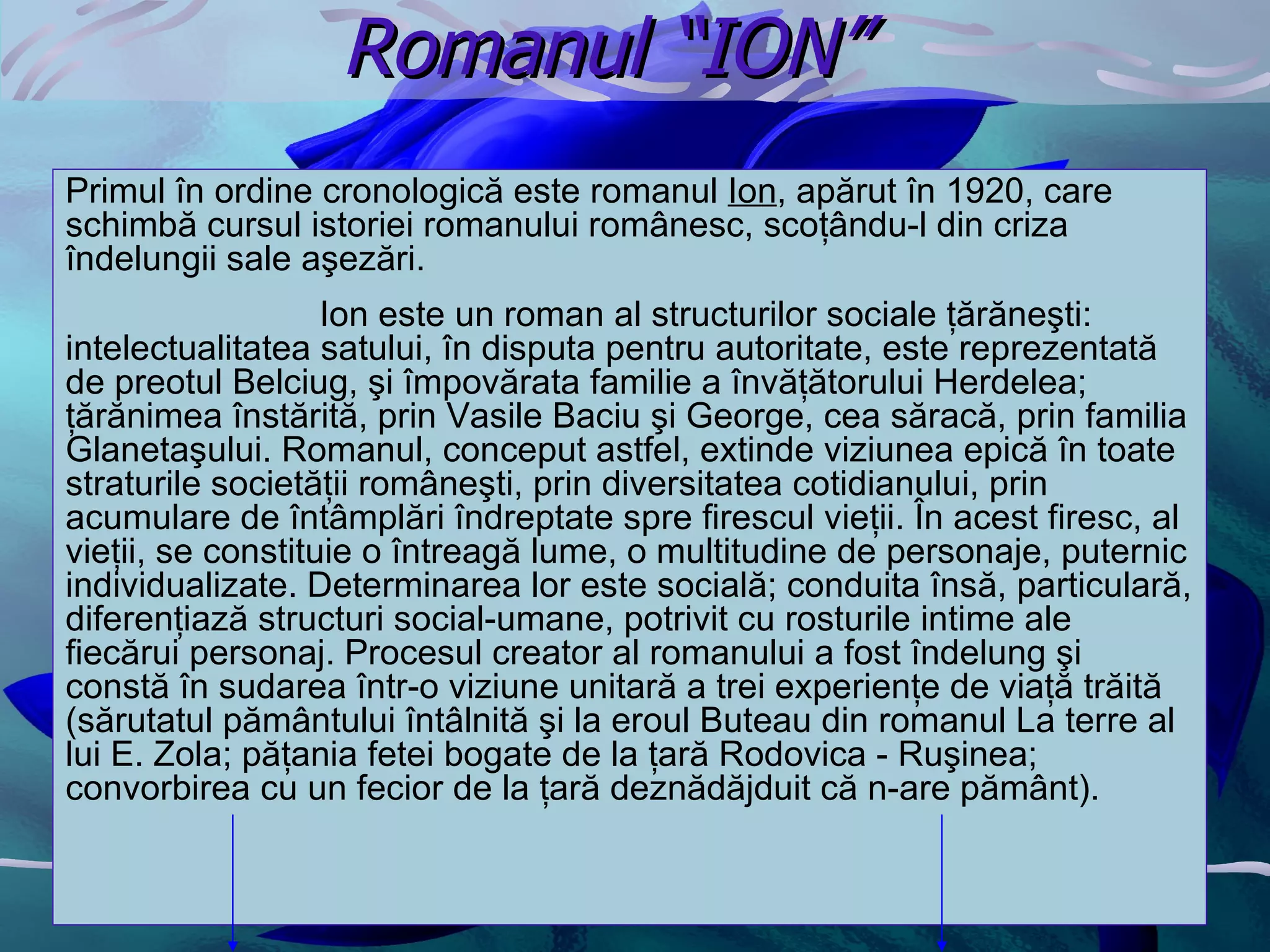 Modele epice in romanul interbelic | PPT