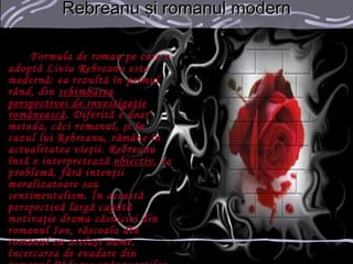 Modele epice in romanul interbelic | PPT