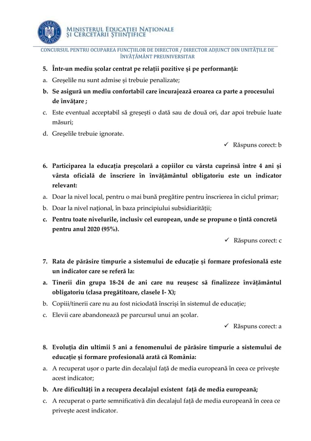 Modele itemi proba scrisa | PDF