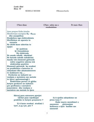 Modele mesimi kimi 11 | PDF