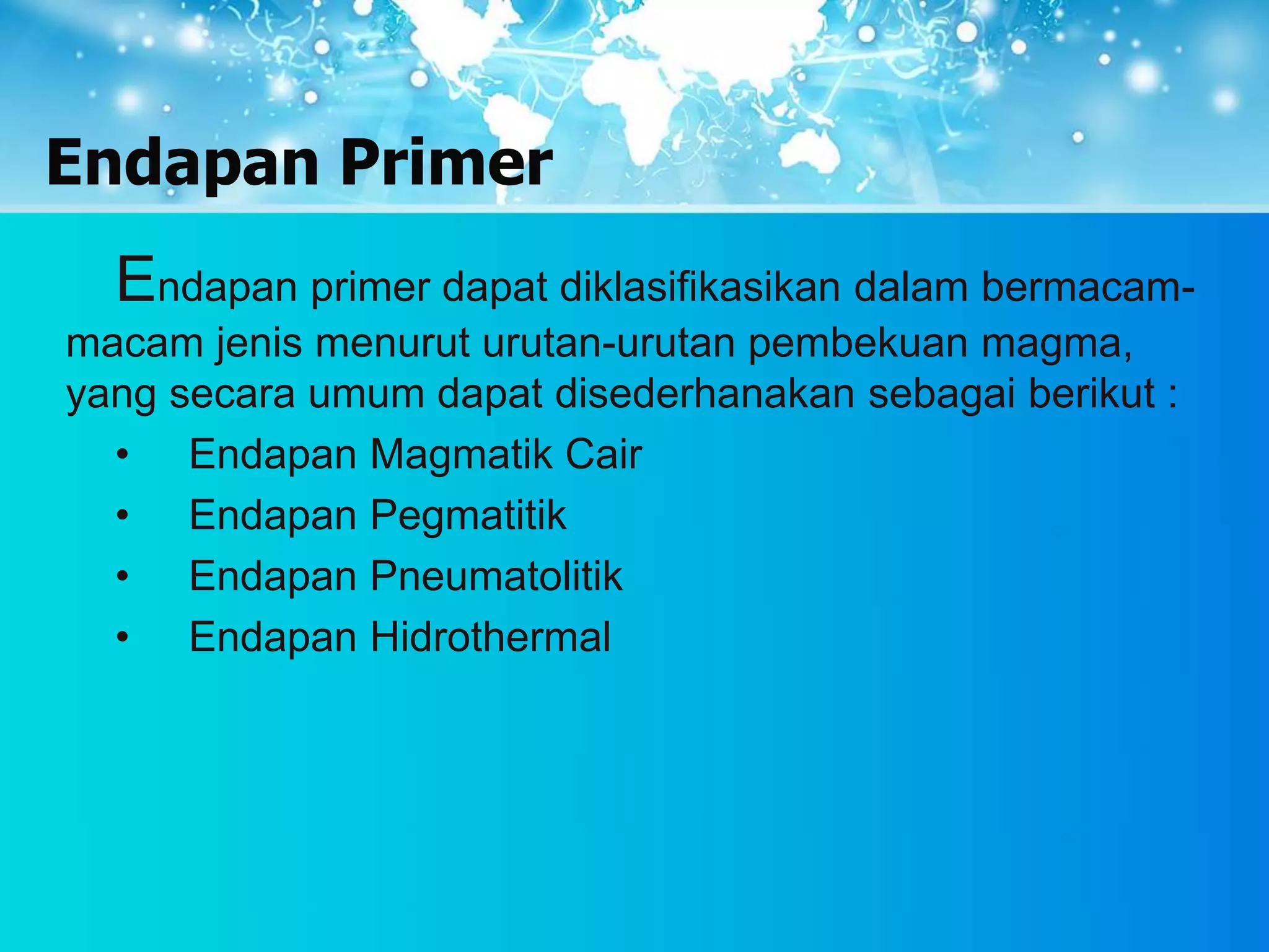 Model endapan bahan galian | PPTX