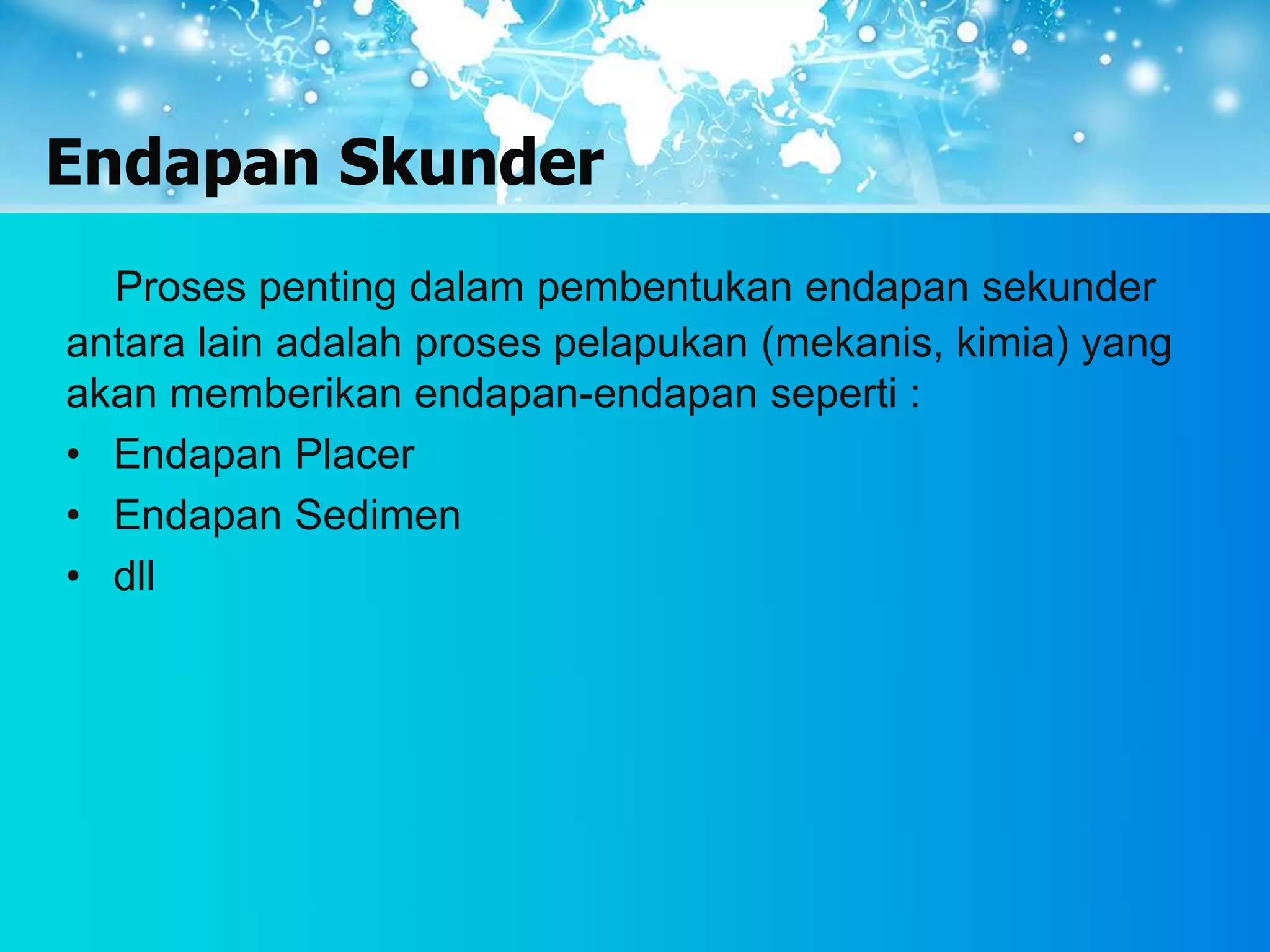 Model endapan bahan galian | PPTX
