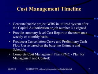 Model Epc And Client Cost Management Presentation | PPT