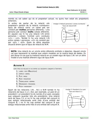 Model entitat relació (ER) | PDF