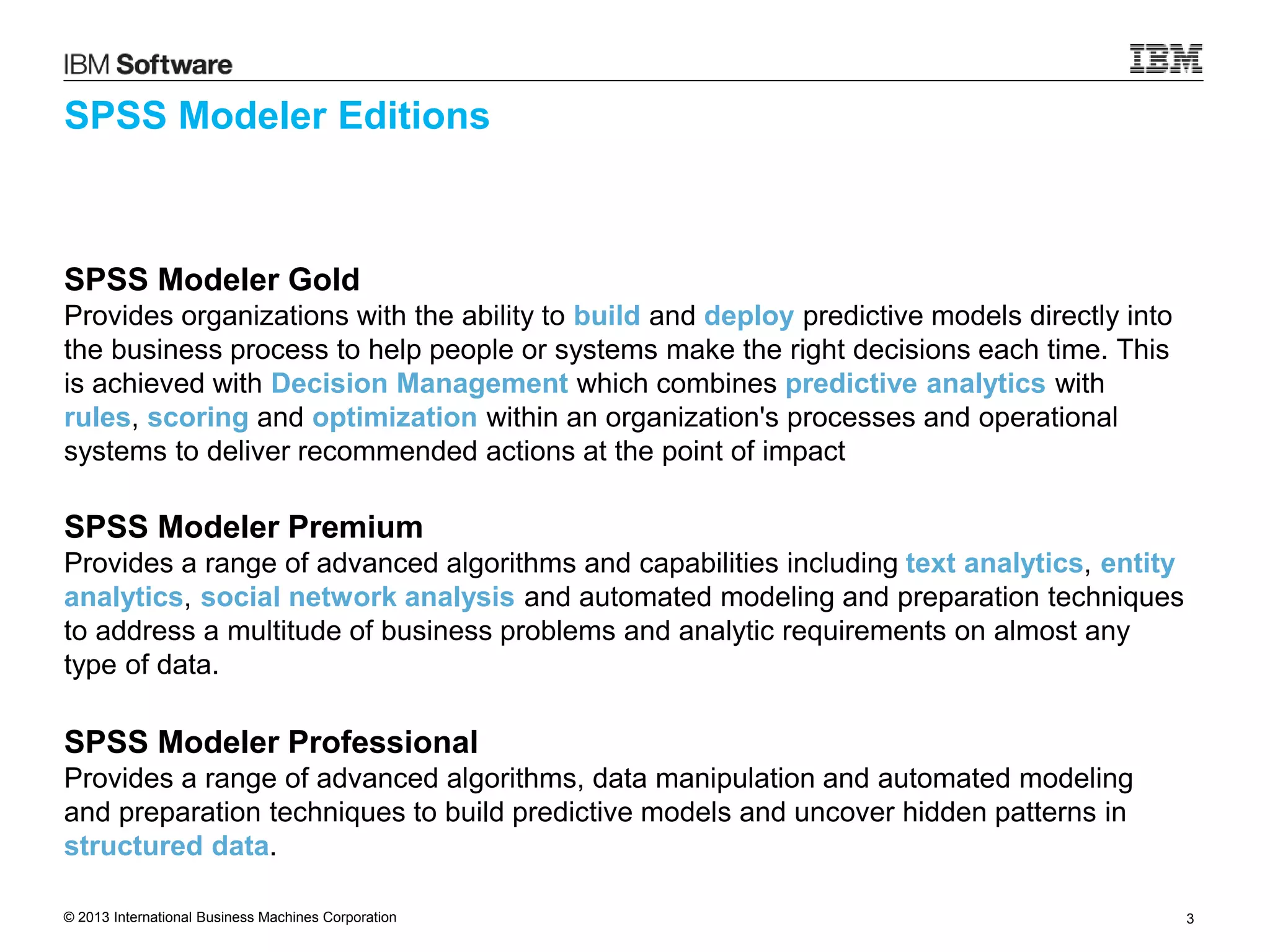SPSS Modeler 16 What's New!? | PPTX