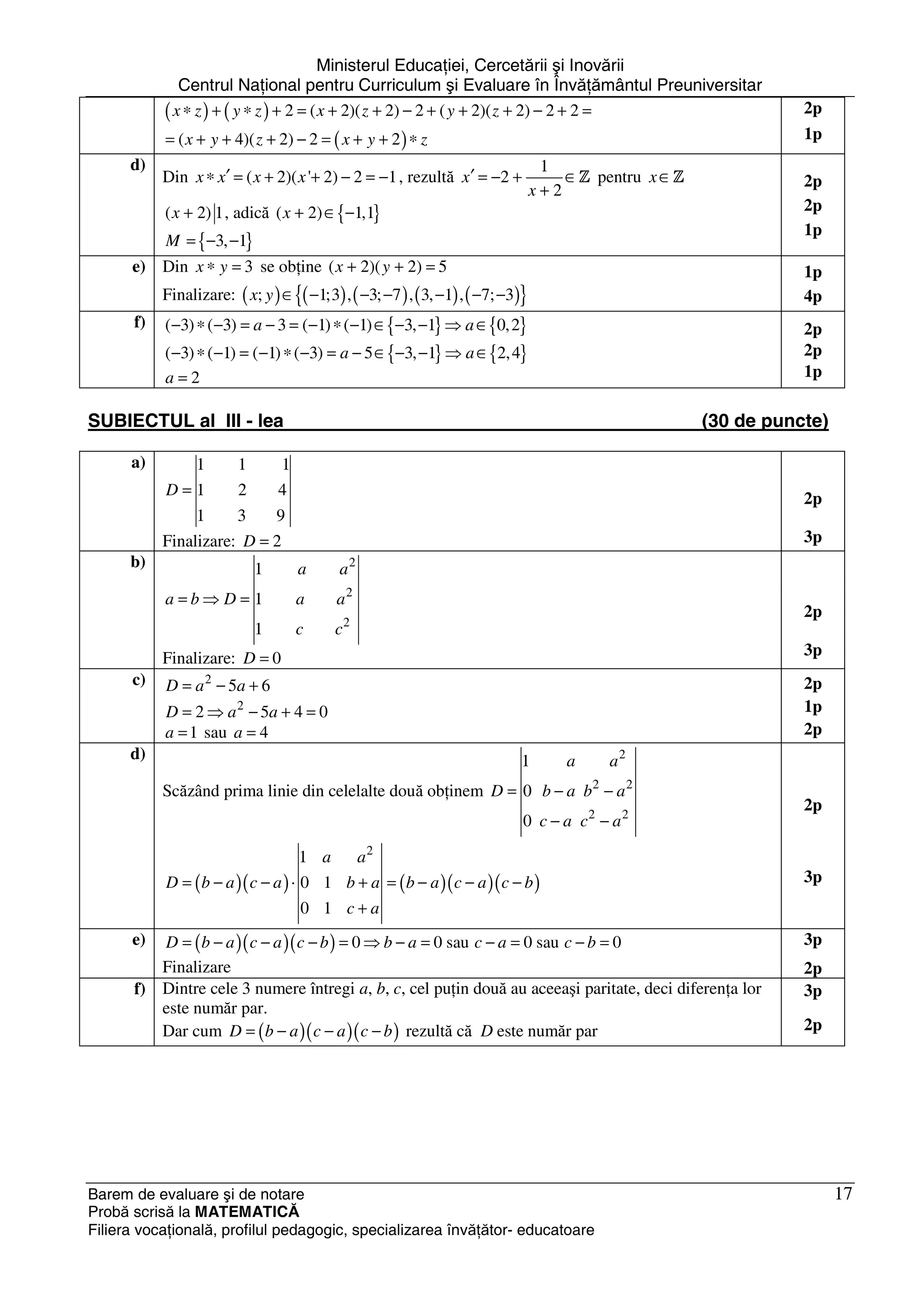 Modele si variante bac matematica m1 2010 (model oficial) | PDF