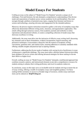 Model Essays For Students.pdf