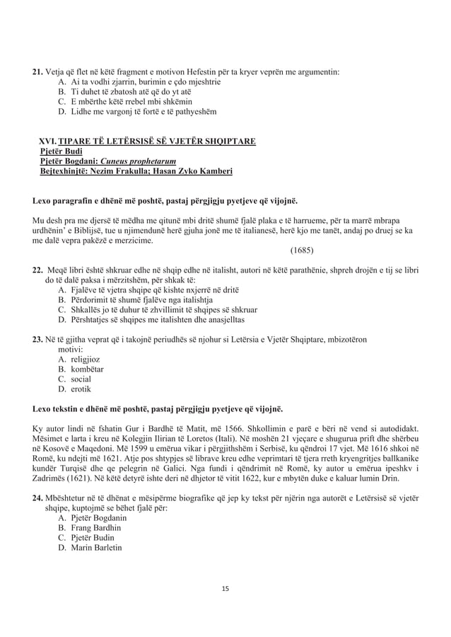 Modele testesh matura_2014 | PDF