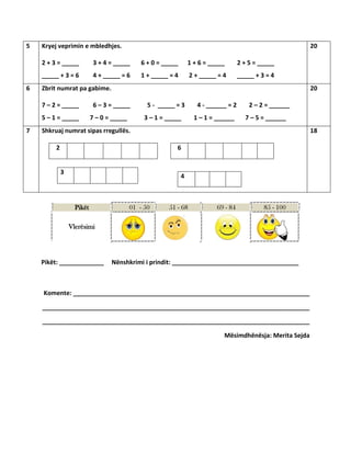Modele testesh per kl i | PDF