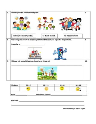 Modele testesh per kl i | PDF