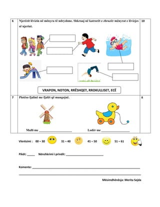 Modele testesh per kl i | PDF