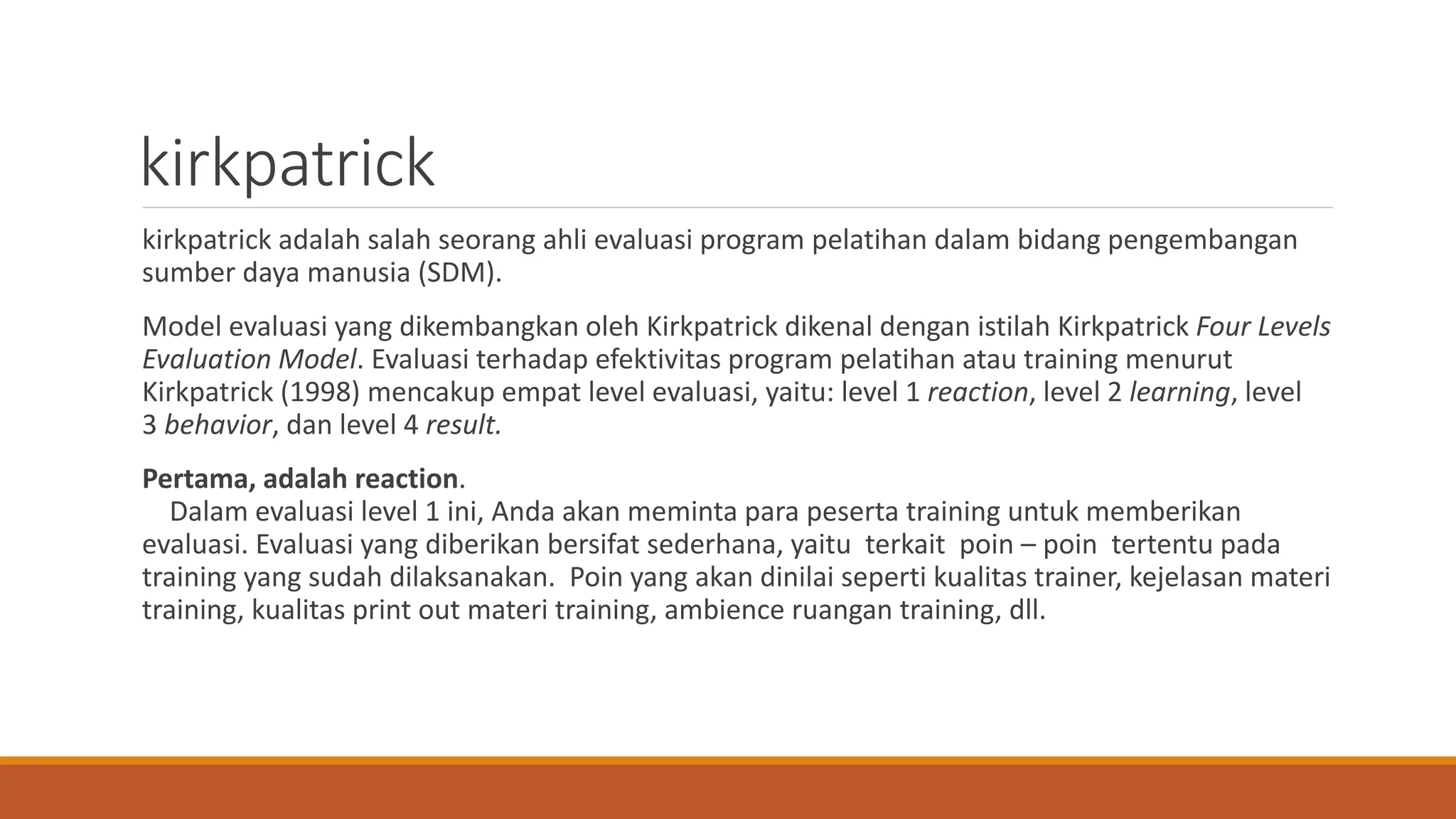 Model Evaluasi CIPP, Stake, Kirkpatrik, dan alkin.pptx