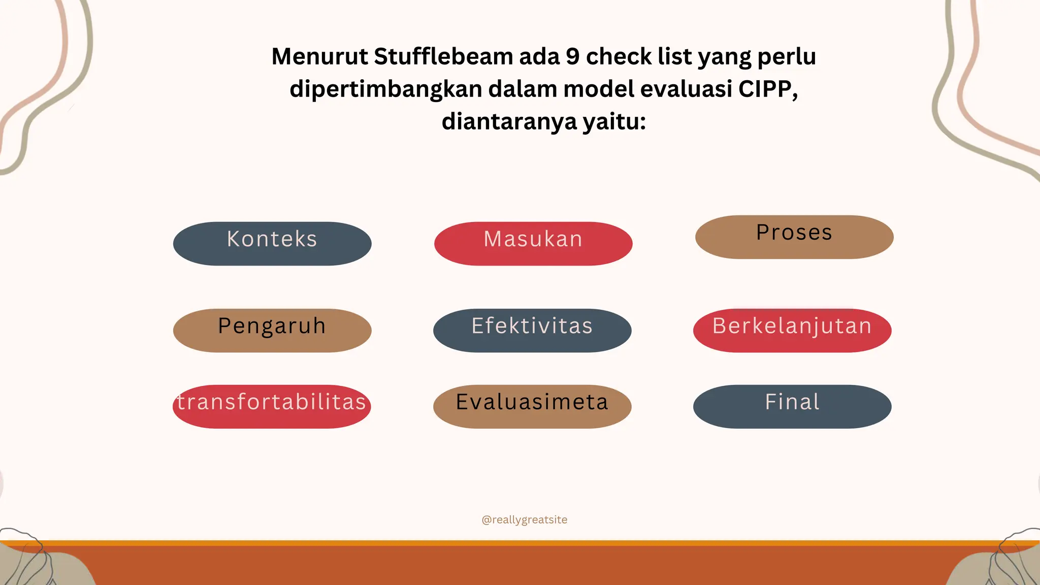 Model Evaluasi CIPP, Stake, Kirkpatrik, dan alkin.pptx