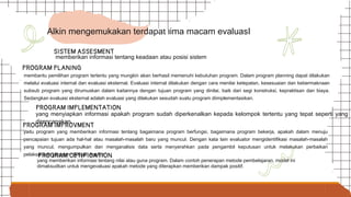 Model Evaluasi CIPP, Stake, Kirkpatrik, dan alkin.pptx