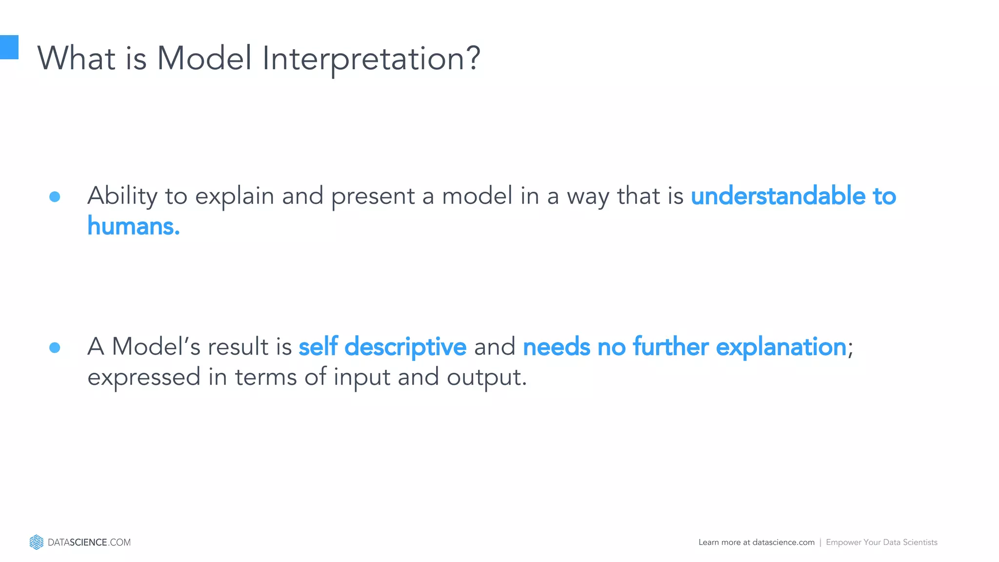 Model evaluation in the land of deep learning | PPT
