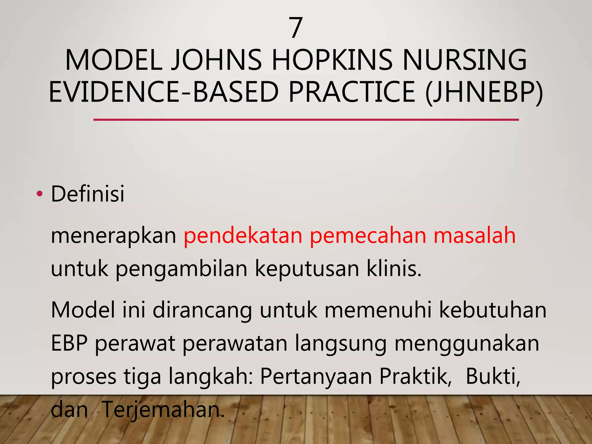 MODEL EVIDENCE BASED PRACTICE.ppt