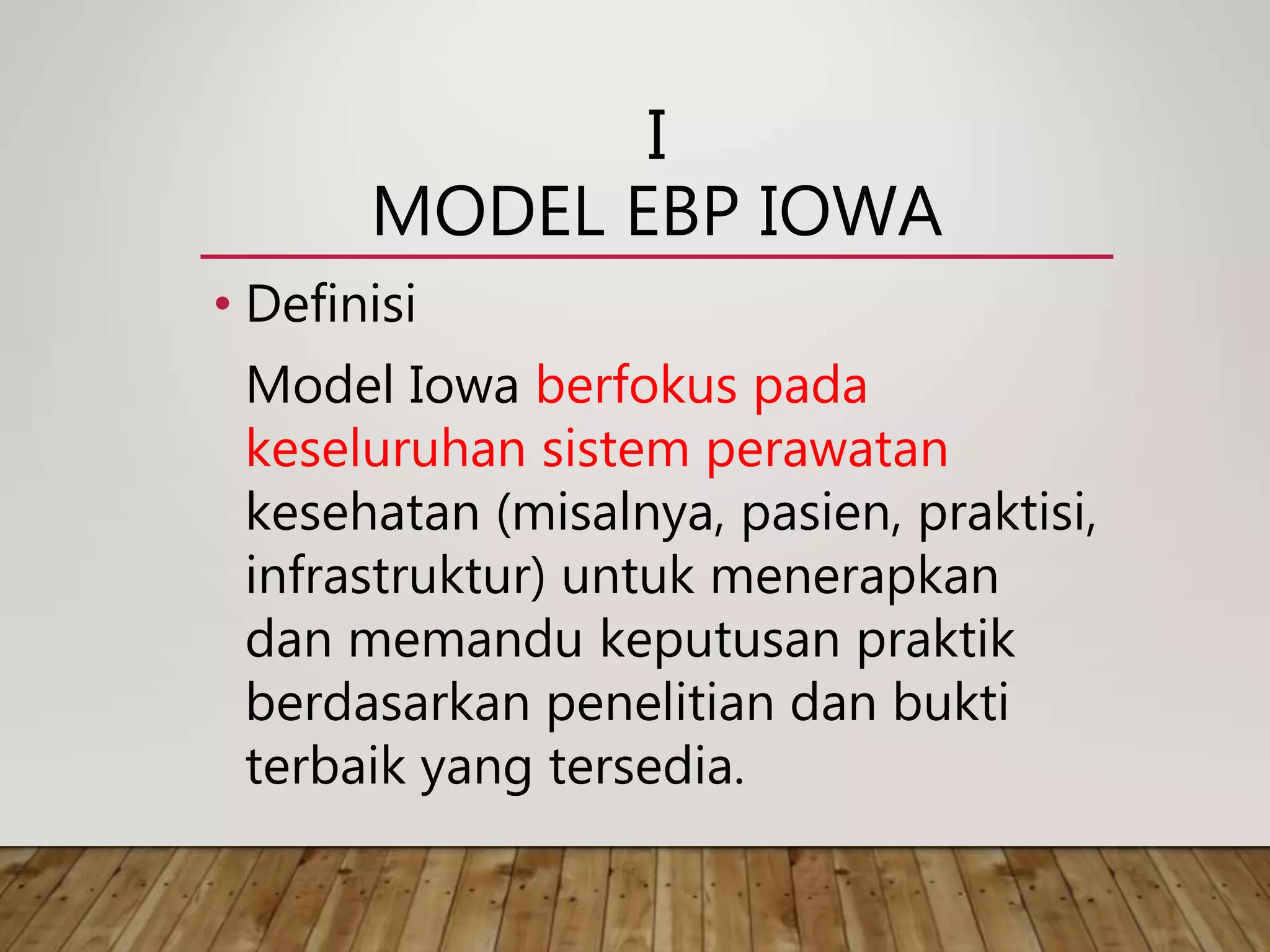 MODEL EVIDENCE BASED PRACTICE.ppt