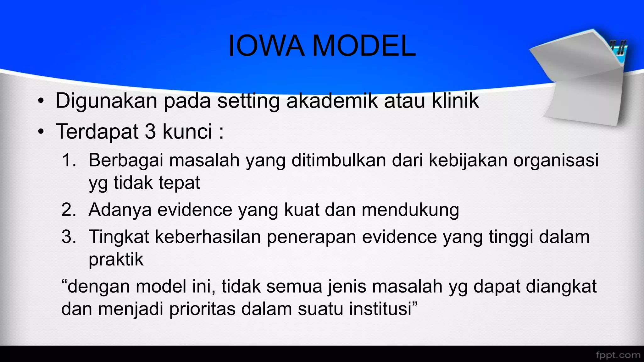 MODEL EVIDENCE BASED PRACTICE (EBP).pdf