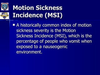 Model For The Prediction Of Motion Sickness Incidence, Peripheral Hcii ...