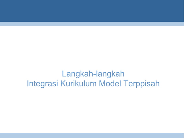 Kurikulum Model Fragmented | PPTX